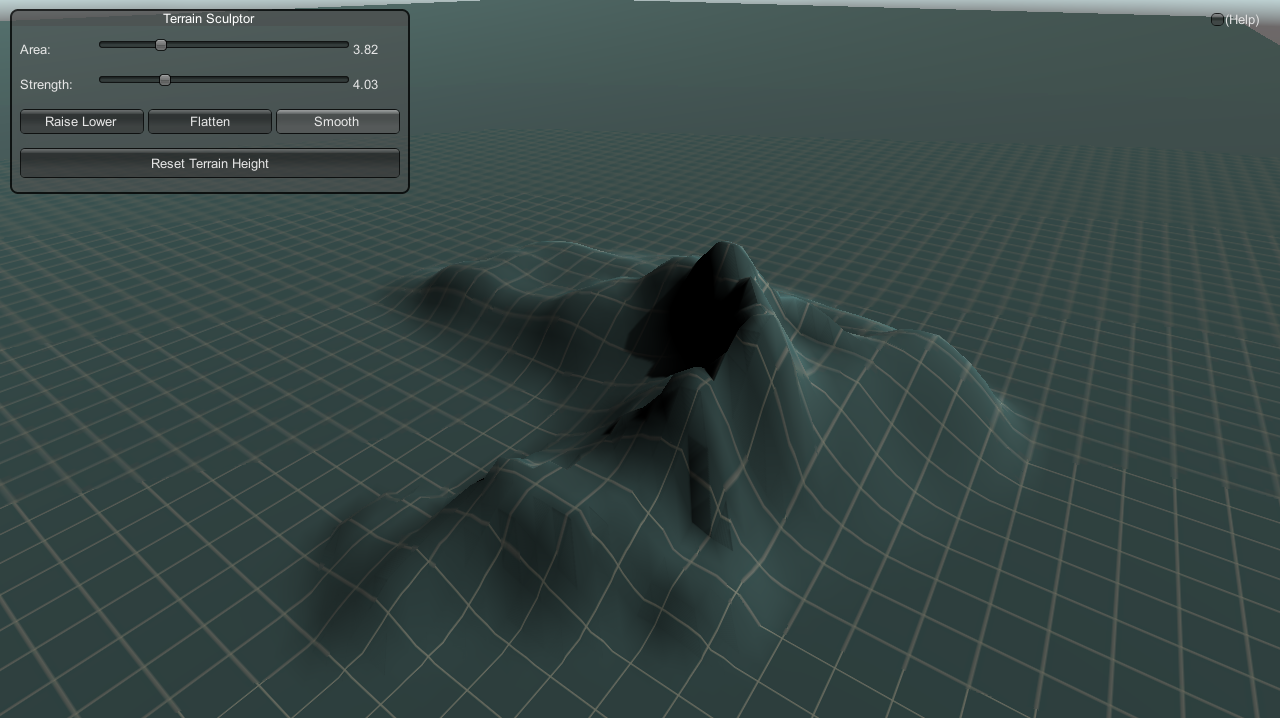 Editor de terreno en tiempo de ejecución en Unity
